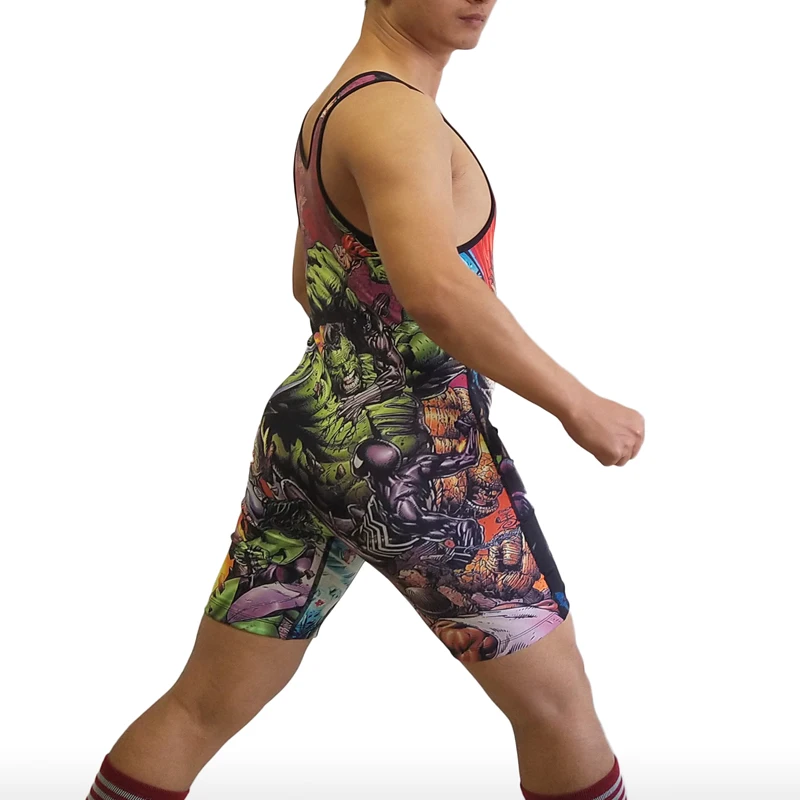 The Incredible Fighting Hulk Wrestling Singlet Wear Uniform ...