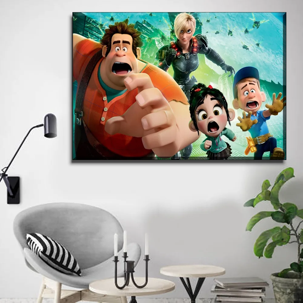 Children Room Wall Decorative Artwork 1 Piece Wreck It Ralph Character ...