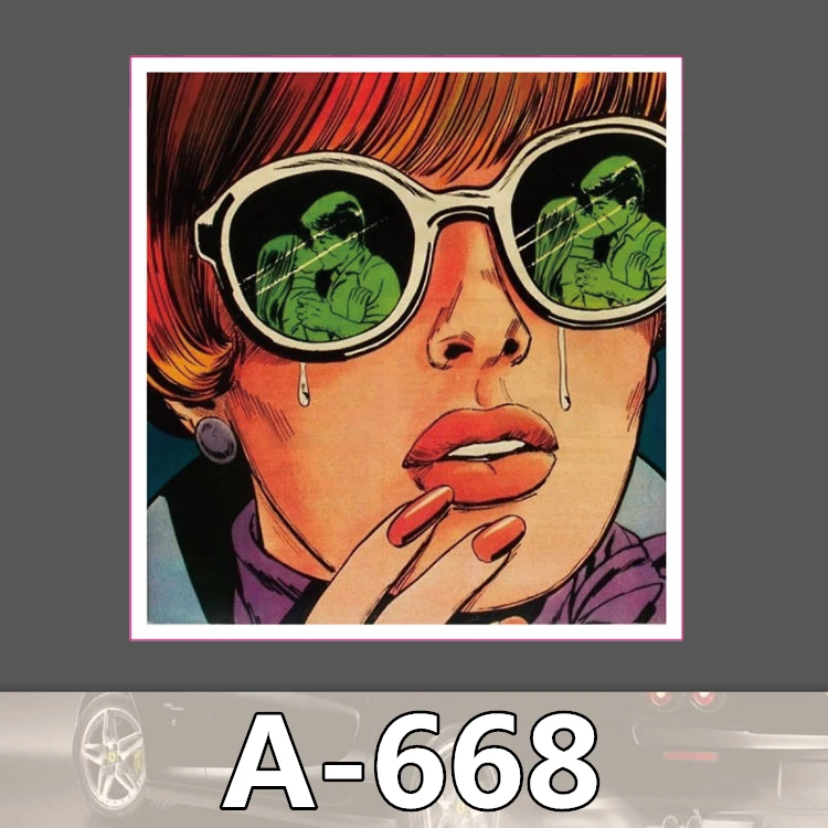 A 668 Poor Woman Waterproof Cool DIY Stickers For Laptop Luggage Fridge ...