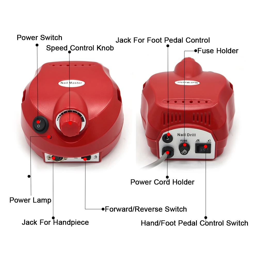 DM-202 Professional Manicure Nail polisher 25000 RPM 30W » Gadget mou