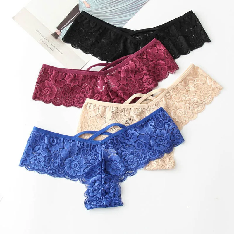 Maidy tangas de encaje sexys para mujer, ropa interior transparente ...