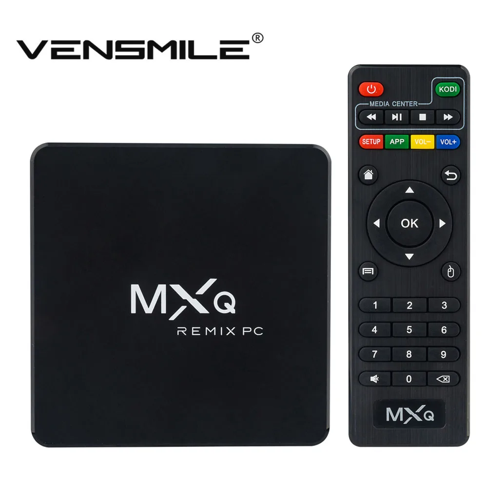 2016 Vensmile MXQ Remix PC Android TV BOX Remix 2.0 OS Amlogic S905 ...