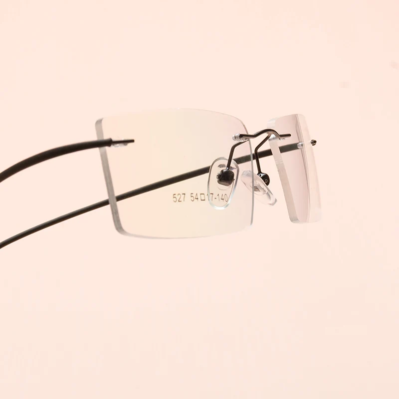 Flexible Alloy Rimless Eyeglasses Men Fashion Classic Eyewear ...