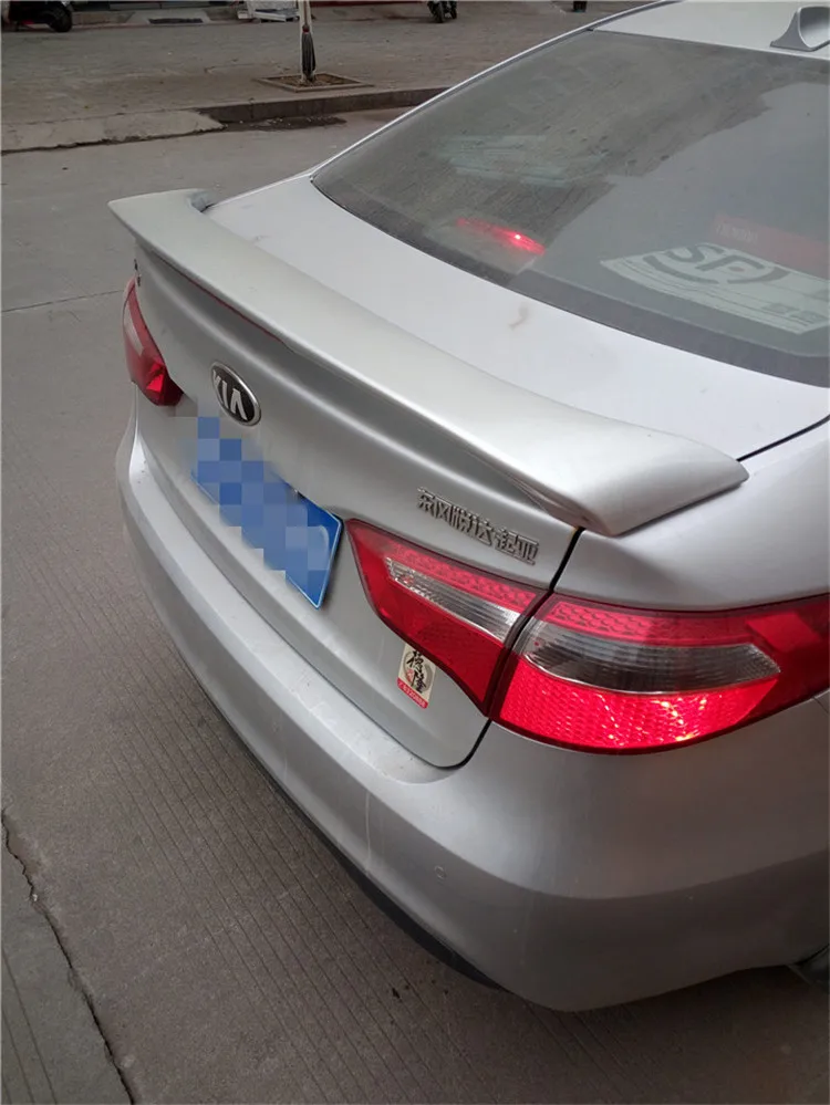 For KIA Rio Spoiler 2011-2015 K2 spoiler with light High Quality ABS ...