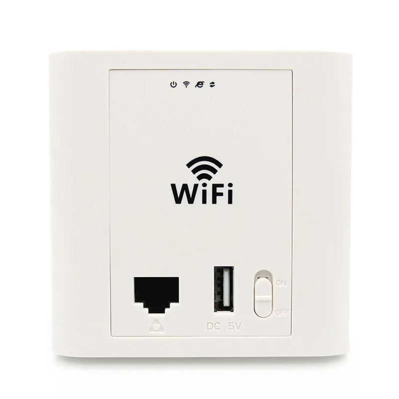 Mini Wifi Extender In Wall Mount Access Point Wireless Wi-fi Ap Router ...