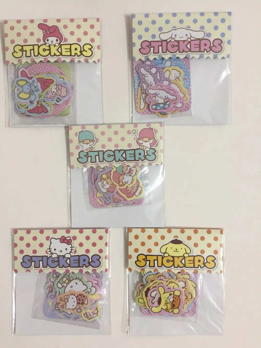 32pcs/pack my melody little twin stars Hello Kitty Stickers Diary Label ...
