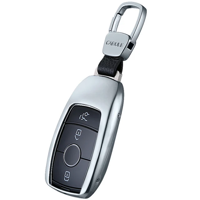 Car Aluminum Alloy Key Shell Key Fob Case For Mercedes Benz 2016 18 E ...