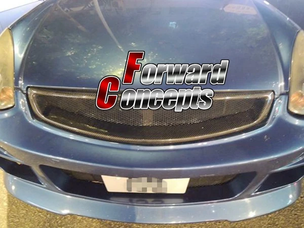 For Carbon Fiber 03-07 Skyline G35 Coupe 350gt Front Mesh Grill Grille ...