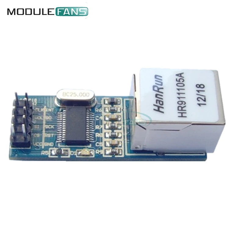 Mini ENC28J60 Ethernet LAN / Network Module For Arduino 51 AVR STM32 ...