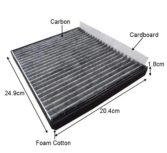 Free Shipment CUK2330 Factory Outlet OEM 96962173 Car Cabin Air Filter ...