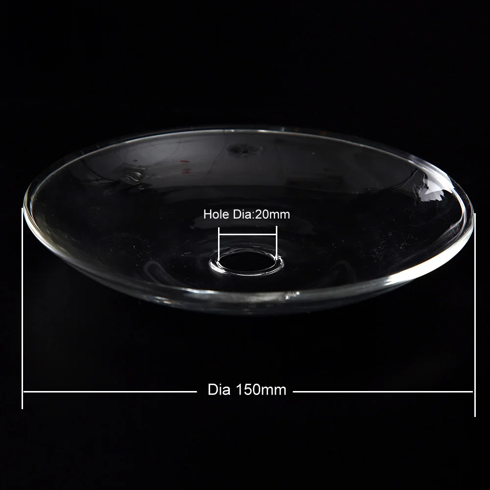 1pc Big Clear Glass Ash Tray For Led Art Hookah Coal Chicha Shisha Head ...