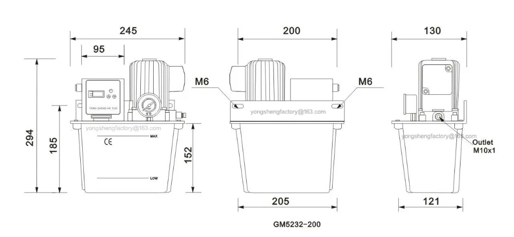 CE electric lubrication pump grease lubricator oiler 2L 220V Dual ...