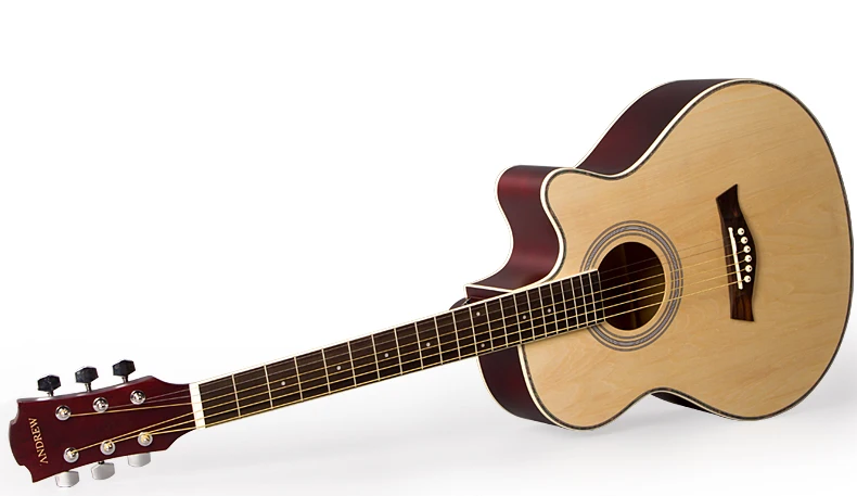 Authentic 40 inch spruce beginners folk wood guitars material: spruce ...