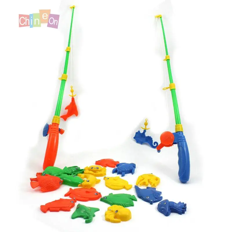 Купить 1 компл. рыбалка игрушка 2 удочка + 20 шт. рыбалка модель дети ...