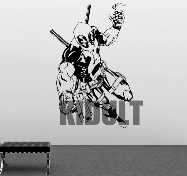 Deadpool Wall Stick Posters Characters Stickers Vinyl Study of ...