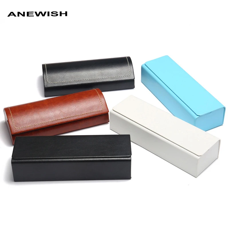 2019 Leather Glasses Case 대 한 men 방수 Hard Frame 안경 Case Women 독서 ...