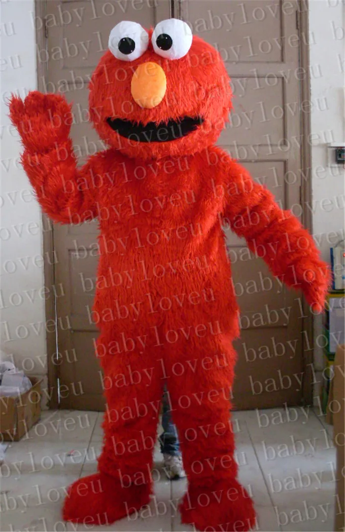 Red Elmo Mascot Costume Halloween Costumes Party Costume Dinosaurs ...