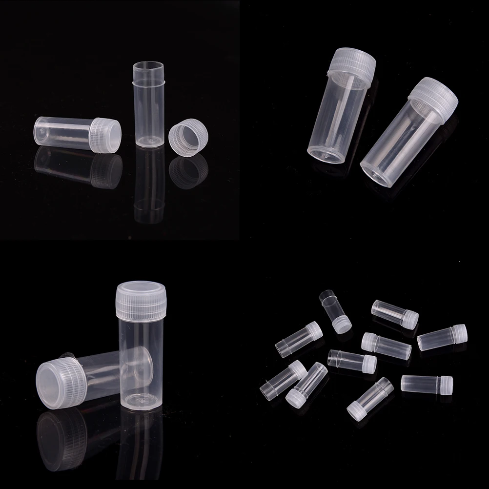 10pcs-pack-5ml-Plastic-Test-Tubes-Sample-Container-Powder-Craft-Screw ...