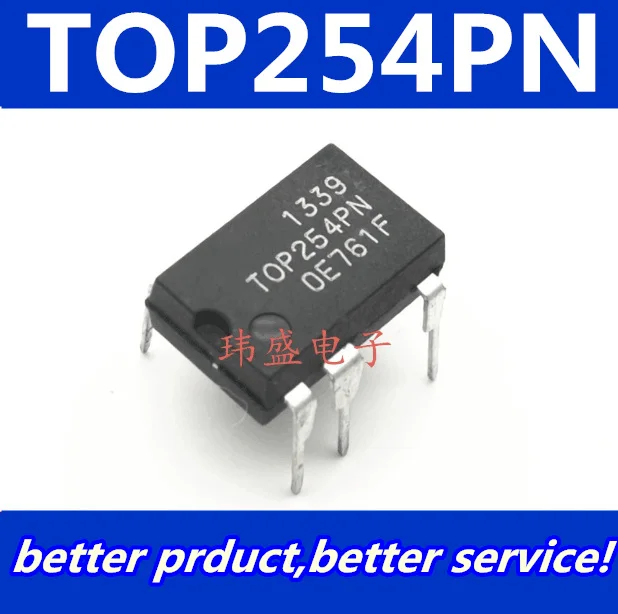 Free shipping 10pcs/lot TOP254PN TOP254P DIP 7 LCD driver management ...