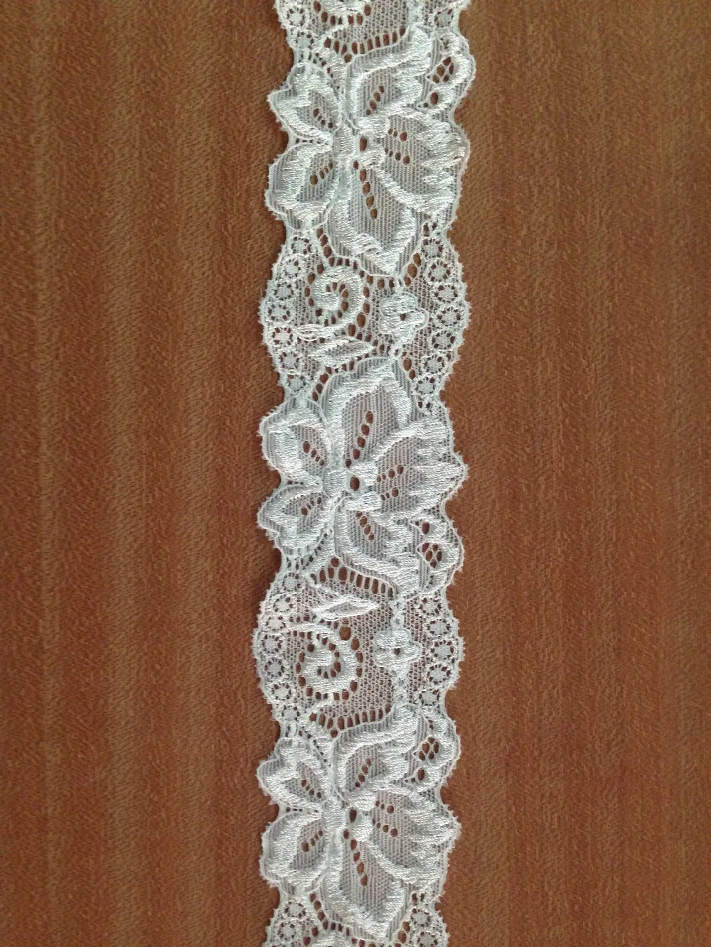 wholesales! 5cm width, 100meters White elastic stretchy thick lace ...