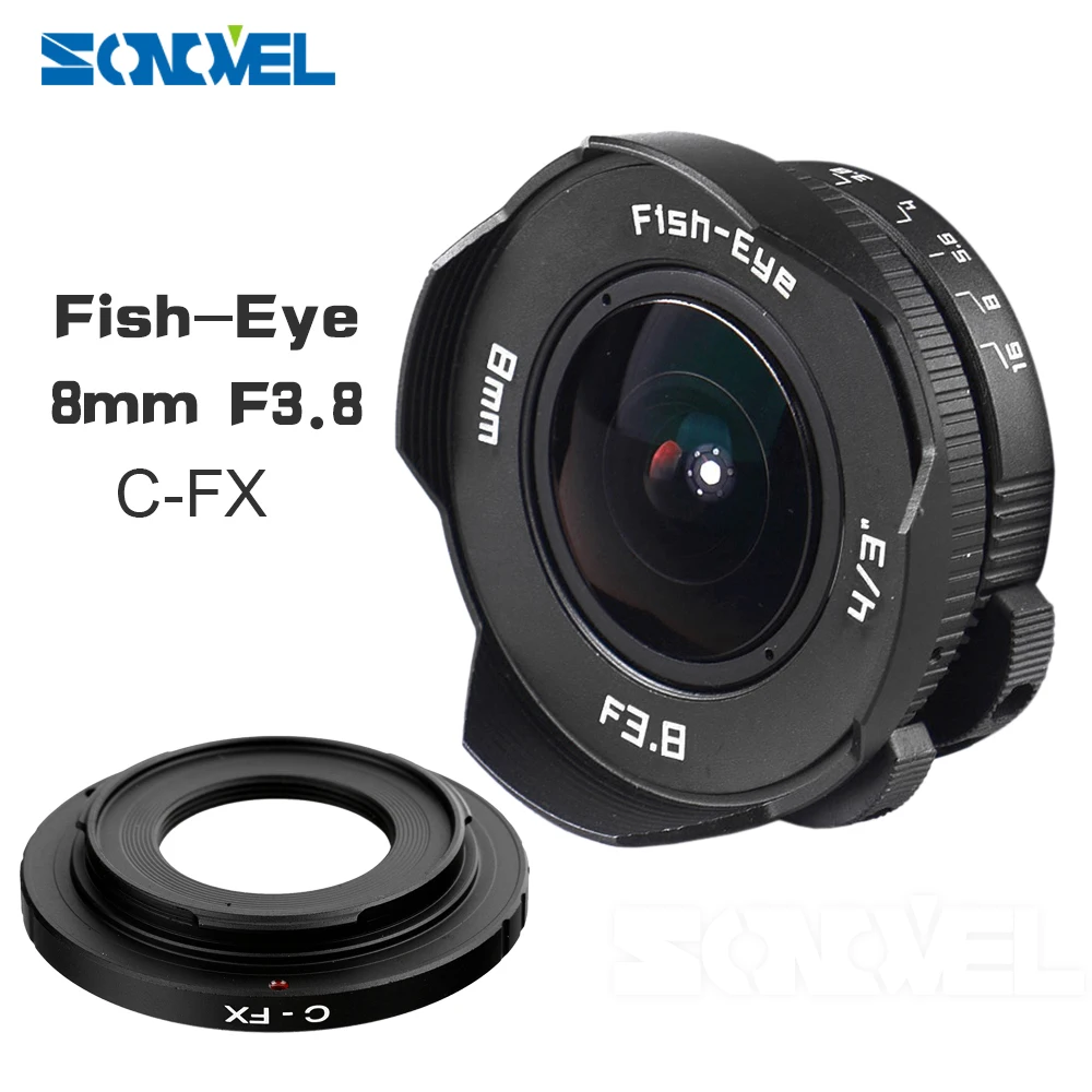 8mm F3.8 Fish-eye C mount Wide Angle Fisheye Lens Focal length Fish eye ...