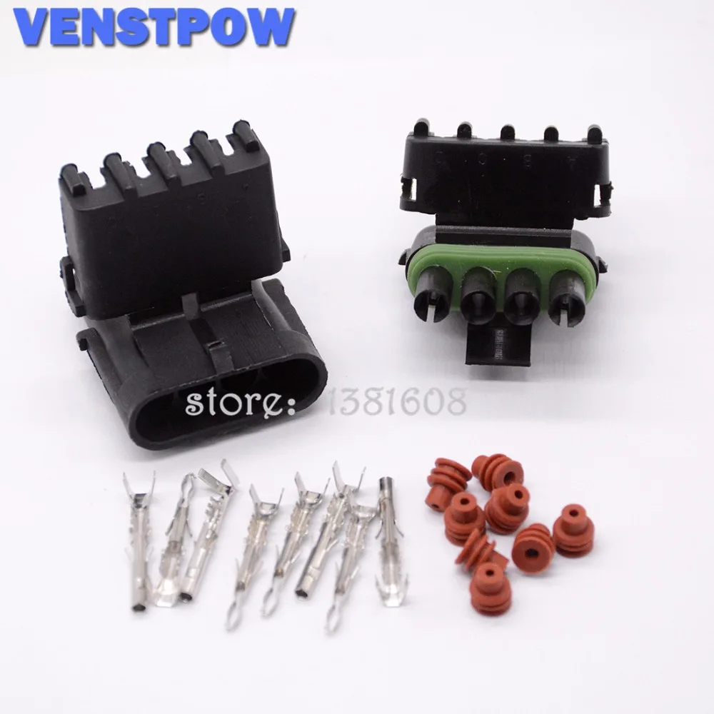 1pcs-lots-Female-Male-Weather-Pack-4-Pin-Double-Row-Automobile ...