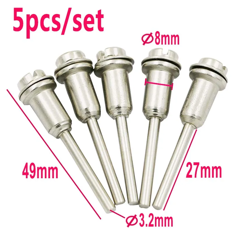 5pcs 1/8 Inch High Speed Steel Shank 5.8mm Screw Mandrels For Dremel ...