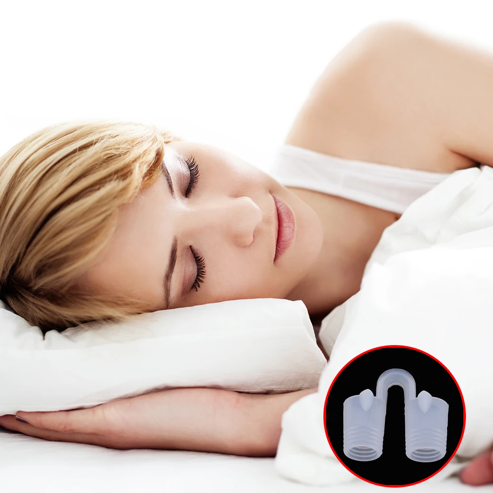 Mini Soft Silicone Anti Snoring Sleep Apnea Aid Device Nose Clip Snore