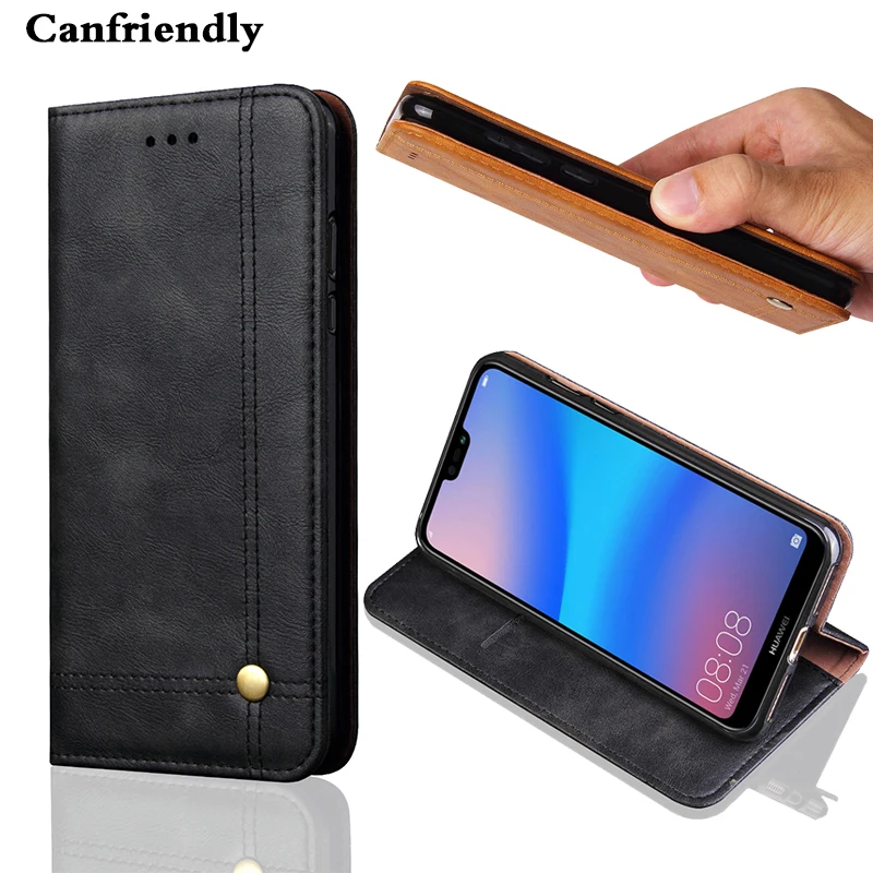 for Huawei P20 Lite Pro Leather Wallet Magnetic Flip Cover Cases for ...