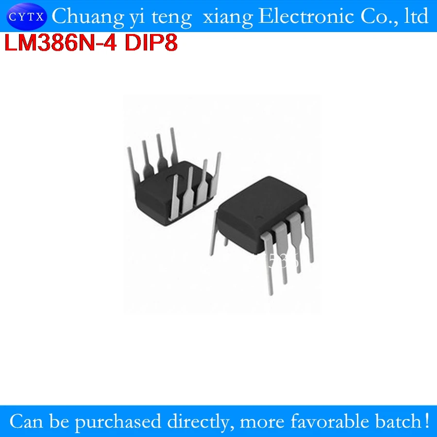 LM386N 4 LM386 DIP8 chip 10PCS/LOT Low Voltage Audio Amplifier-in ...