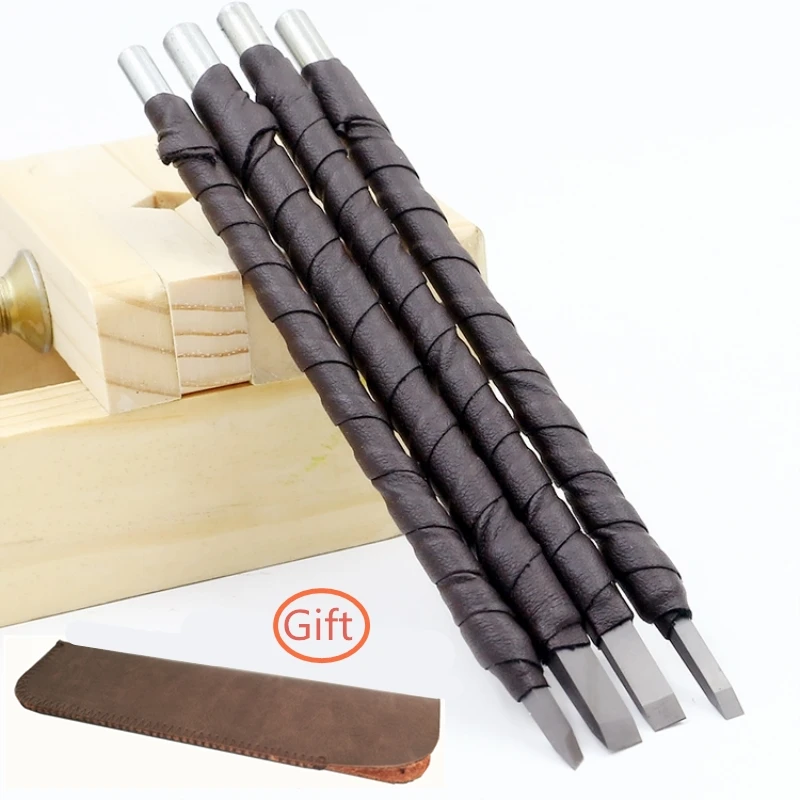 4 Pcs/set Stone Carving Knife Tool Set Multi-function Tungsten Carbide ...