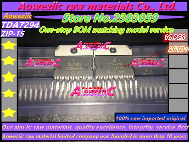 Aoweziic Chip amplificador de Audio lineal TDA7293V, TDA7293, TDA7294V, TDA7294, ZIP 15 ...