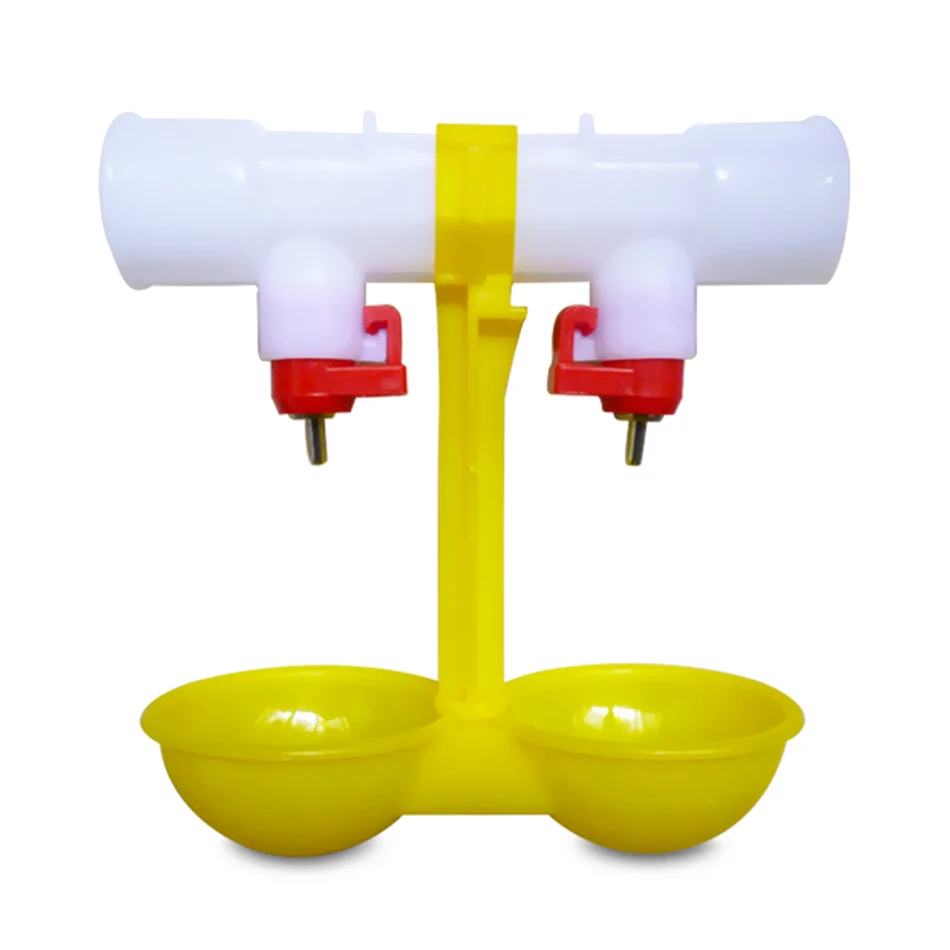 10 pcs drip cup drinker chicken plastic double hanging cups automatic ...