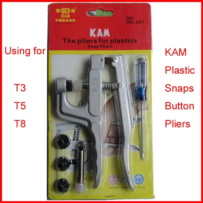 DHL 10pcs KAM Plastic Snaps Button Pliers Snaps Fasteners Machine Snaps ...