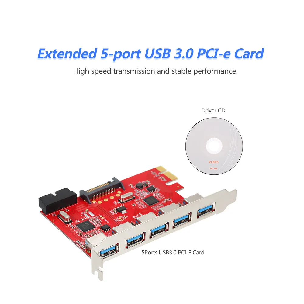 PCI E to USB 3.0 5 Ports Express Expansion Card Mini PCI E USB 3.0 ... PCI E to USB 3.0 5 Ports Express Expansion Card Mini PCI E USB 3.0 ...