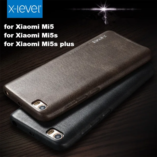 X level Luxury Vintage PU Leather Phone case for Xiaomi Mi5 Mi5s plus ...