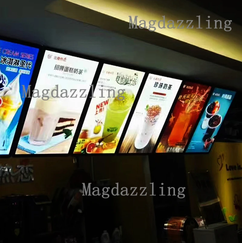 40x60cm Super Slim Magnetic Open Aluminum Frame Led Edge-lit ...