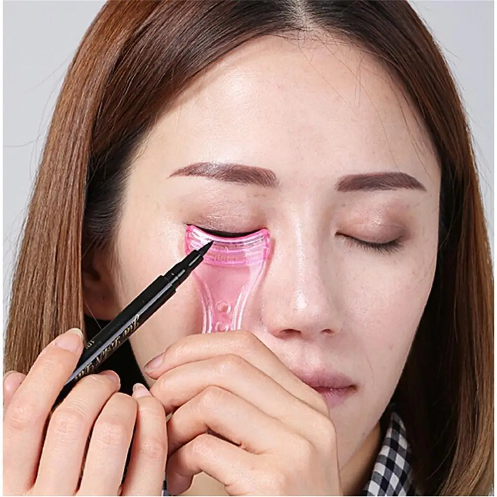 1 Pc 2020 Blue Pink Eyeliner Model Makeup Eye Helper Device Tool Draw ...