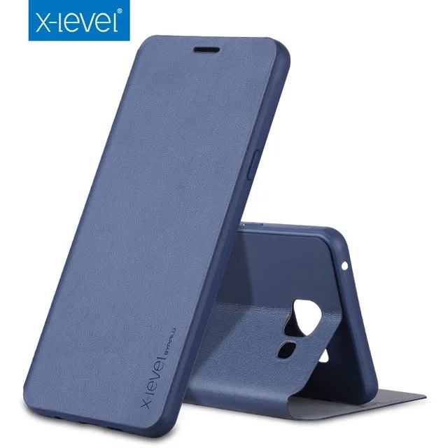 X-level Luxury Classic Flip Leather Case For Samsung Galaxy A50 A40 A70 ...