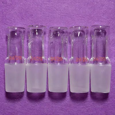 Drop Stop 24/40 Lab Glass Stoppers - Set Of 5 Hollow Ground Joint ...