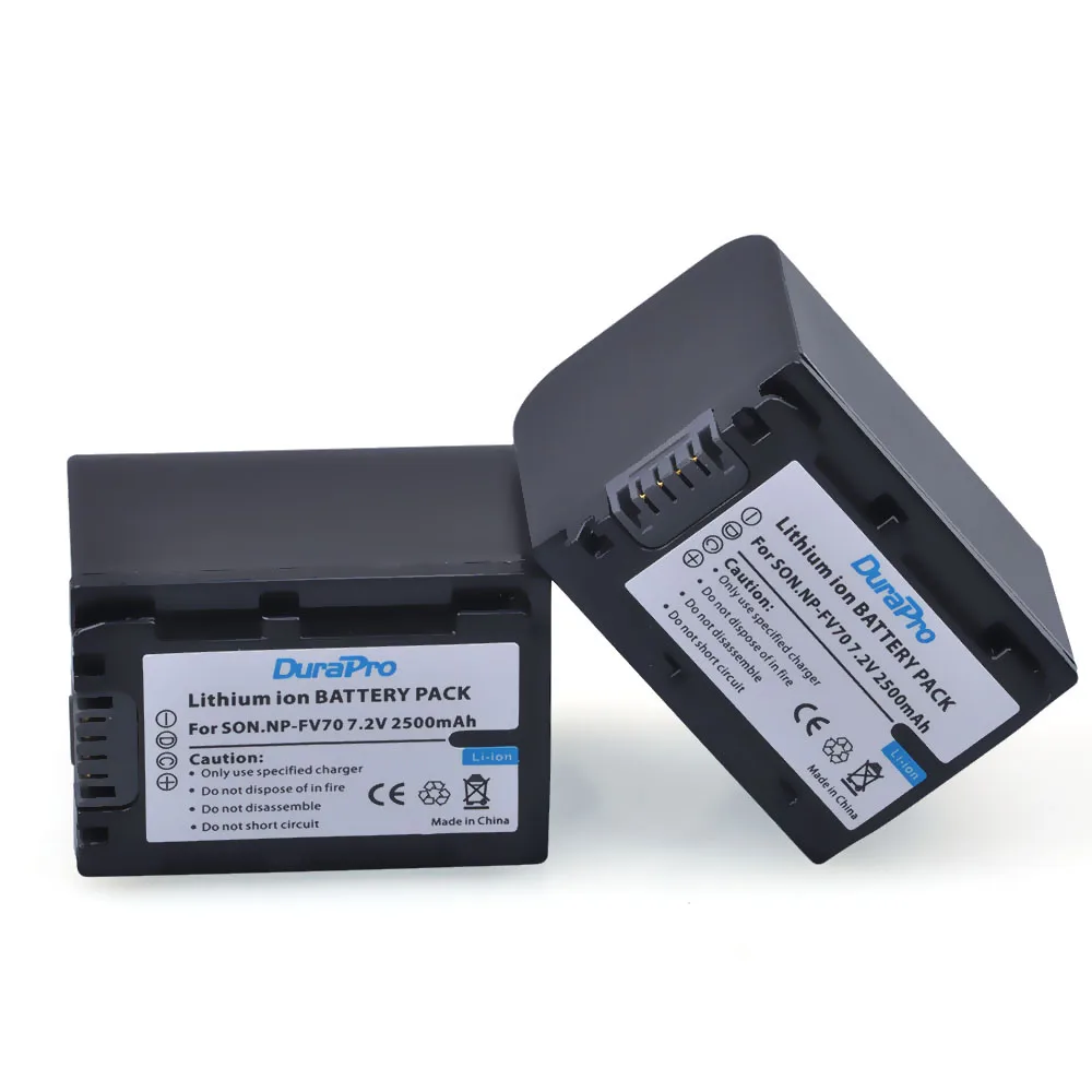 2Pcs x DuraPro NP FV70 NP FV70 Camera Battery for SONY HDR XR550E ...