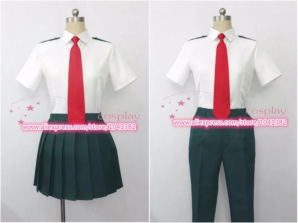 Japanese Anime Summer School Uniform Suit Outfit Clothes My Hero ...