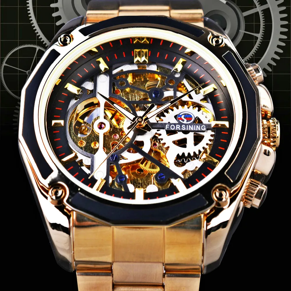FORSINING Mens Watches Military Army Sport Clock Male Top Brand Luxury ...