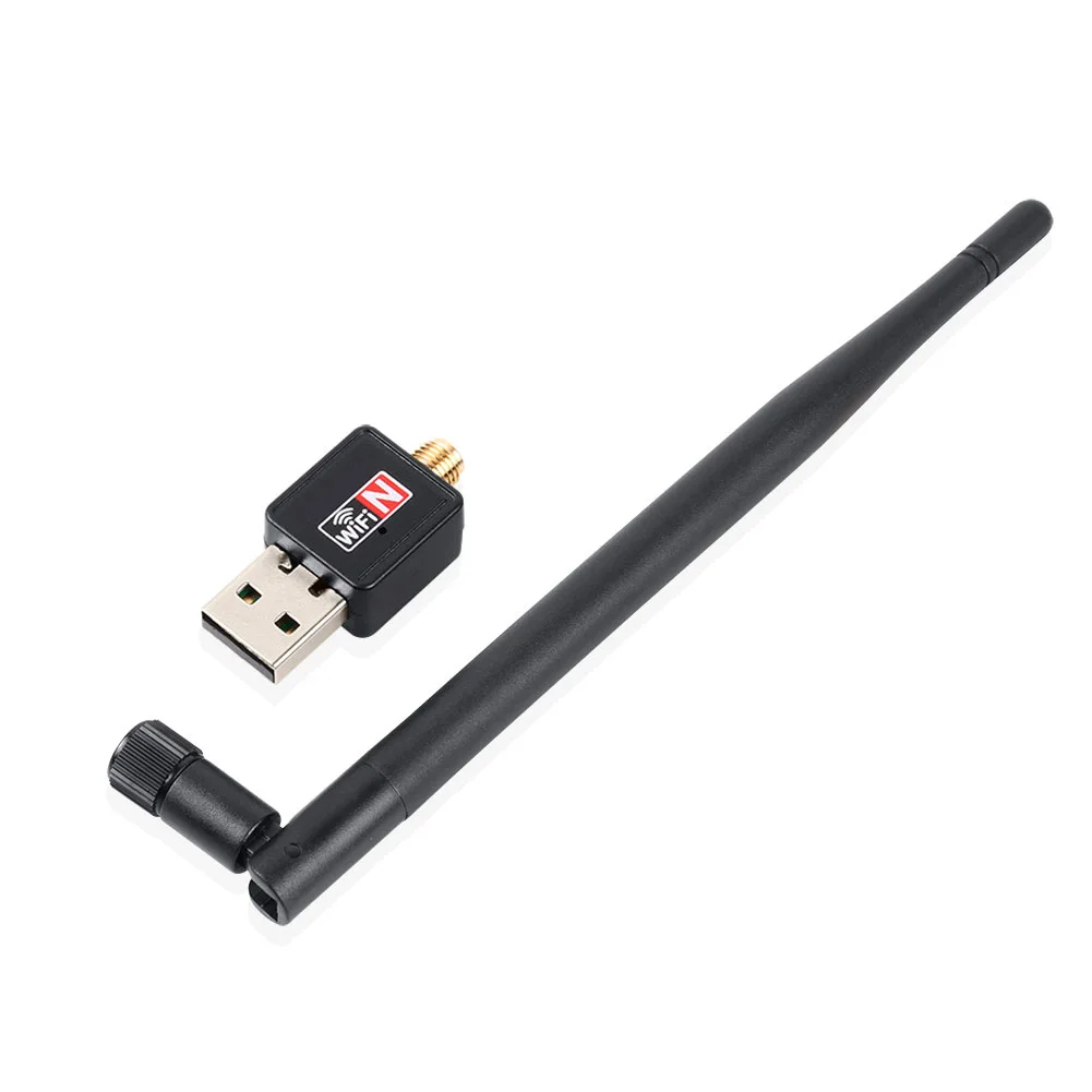 Wireless WiFi Adapter 150Mbps 5dB Antenna Mini Wifi Dongle 802.11b/n/g USB Network Card ...