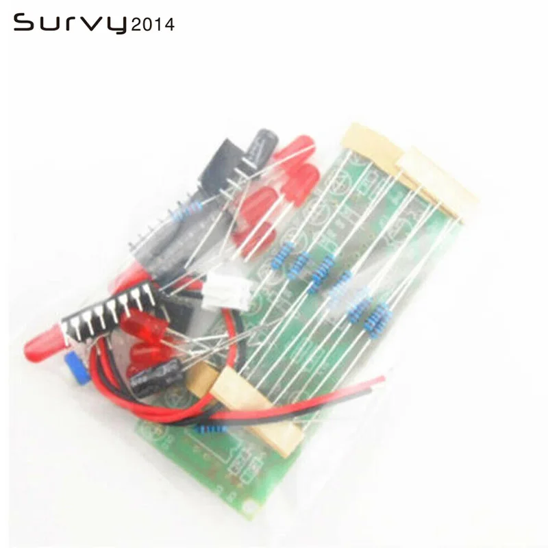 【KAMDSS015】NE555 + CD4017 Practice Learing Kits LED Light Chaser ...