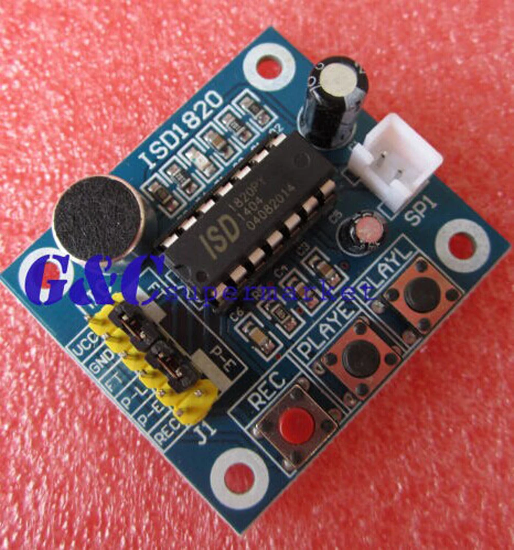 1PCS ISD1820 Voice Recording and Playback Module With MIC|recording and ...