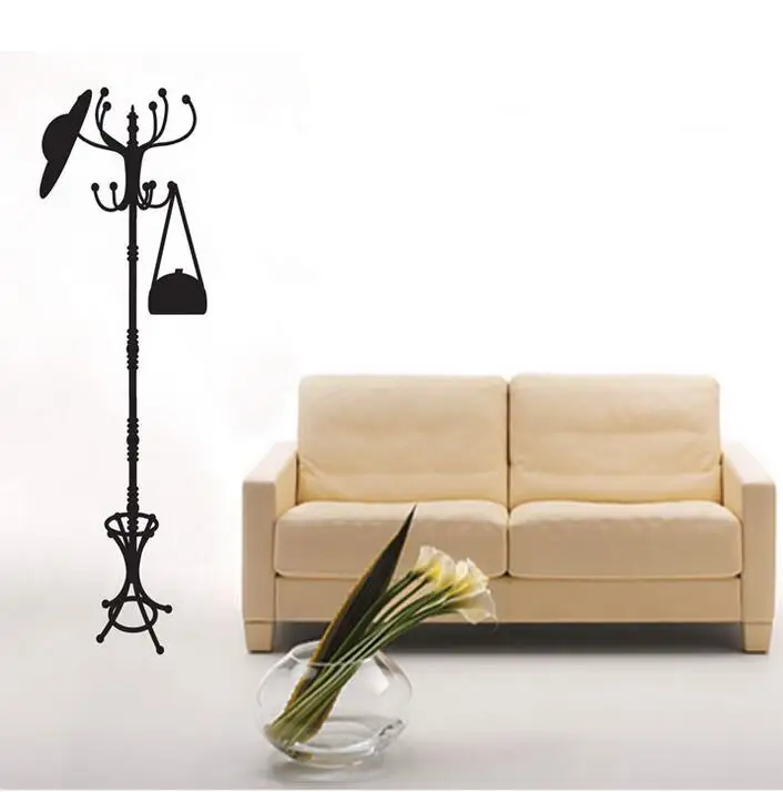 Cheapest Hanger Coat Stand Clothes Rack Wall Stickers For Living Room ...