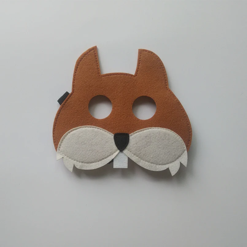 The squirrel polyester felt animal mask for children party-in Party ...