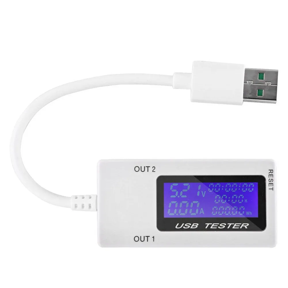 Mini Dual USB Tensão Tester Atual USB Cobrando Portas USB Do Monitor ...