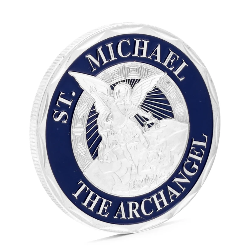 Saint Michael The Archangel Silver Plated Non-currency Coins ...
